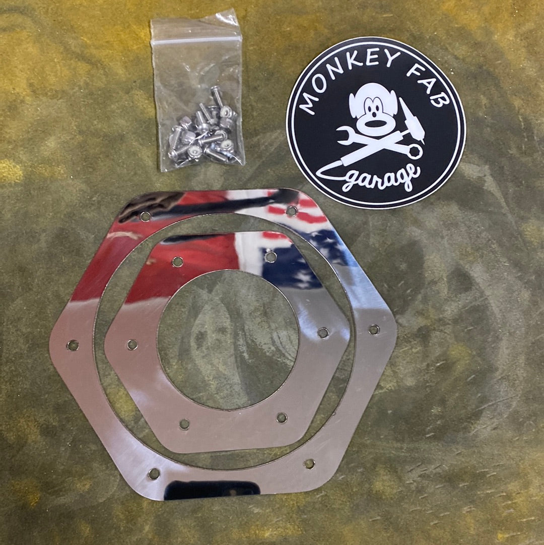 Polished hexagon Exhaust Trim Rings