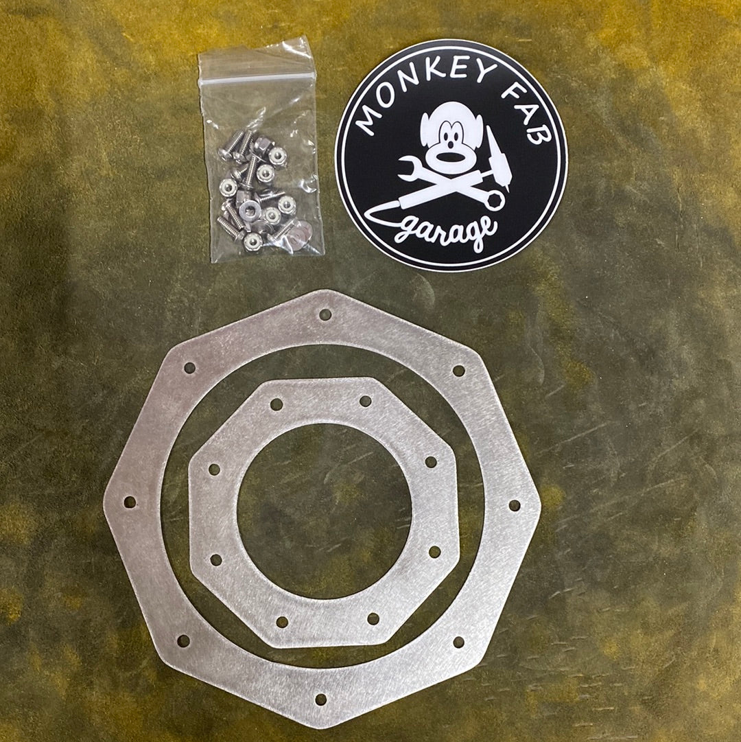 Matte finish Octagon Exhaust Trim Rings